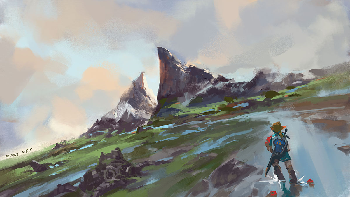 「Some #LovelyLandscapes (smol anime chara」|Ruwl - Arrowmancerのイラスト