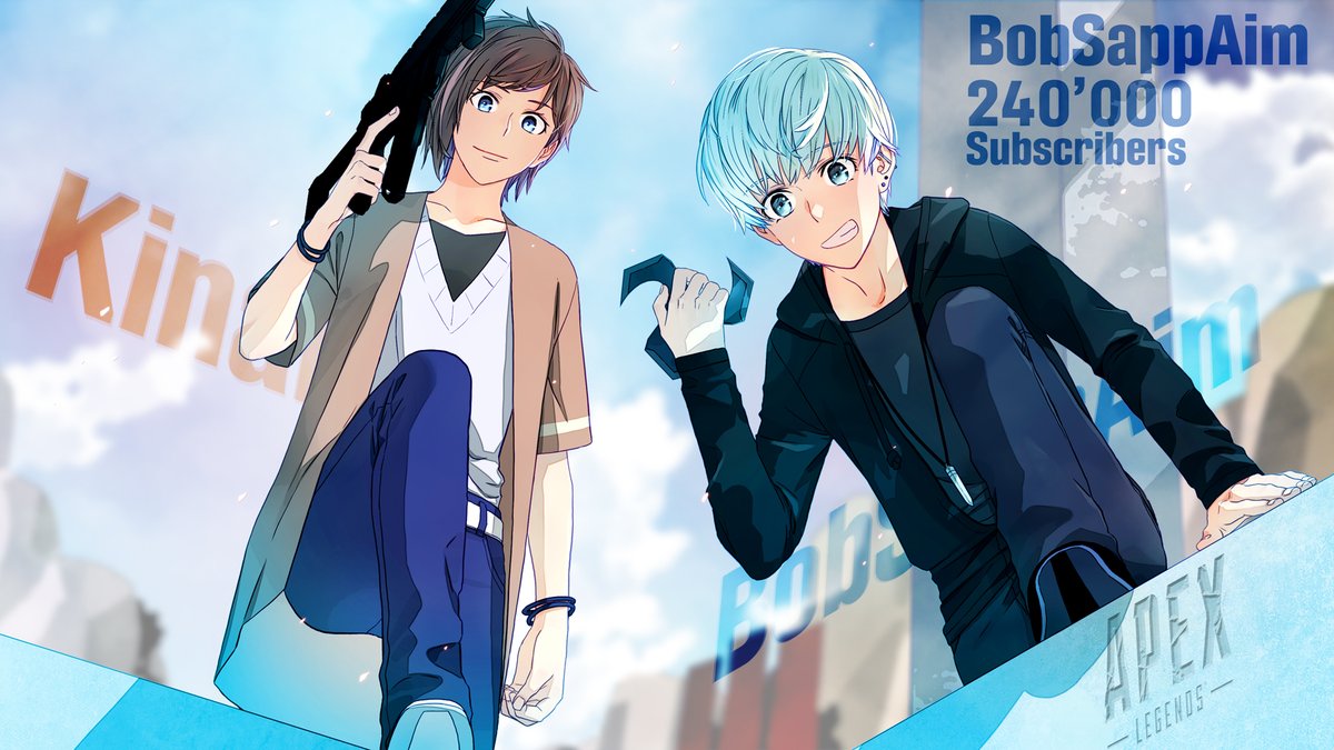 「BobSappAimさん、YouTube登録者24万人到達おめでとうございます!」|ソーヤのイラスト