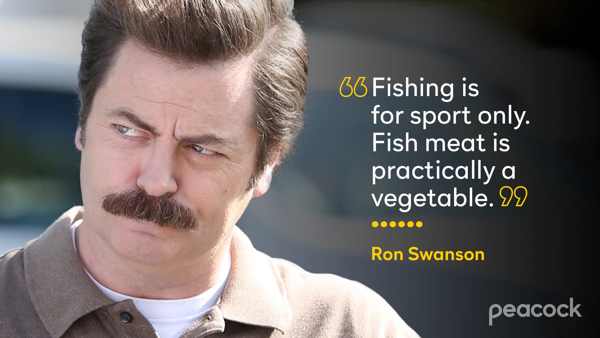 Ron Swanson Quotes Fishing