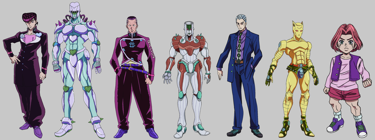 「DIU Ep. 37 Color Shift Palettes 」|Jojo's Bizarre Visual Designのイラスト