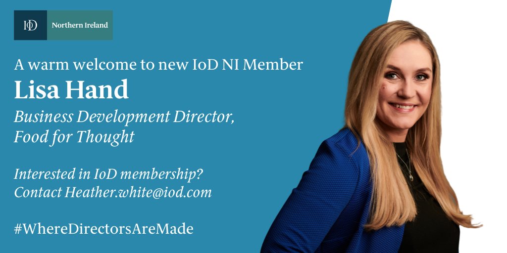 IoD Northern Ireland on Twitter: "A huge warm welcome to new IoD NI member, Lisa Hand Business ...