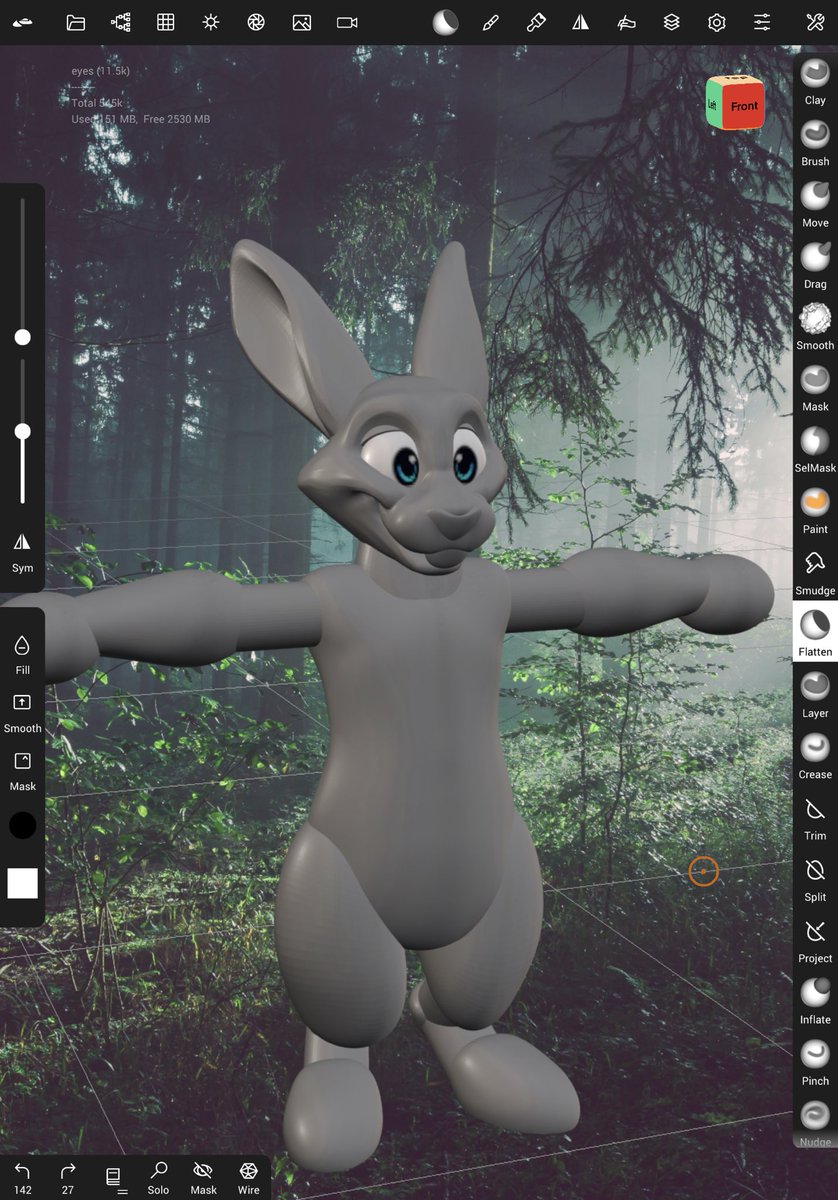 「VRC bunny progress on nomad sculpt plus a quick draw over. W」Val 🐾 ...