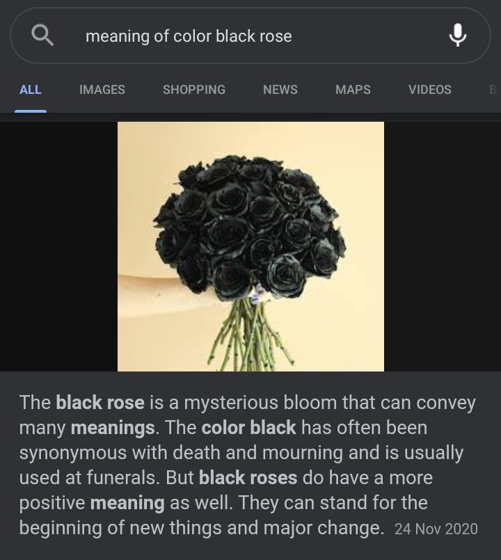 Black Rose Meaning
