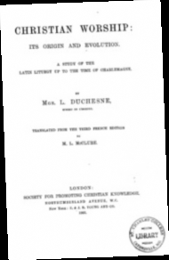 {Read/Download} Christian worship: its origin and evolution. A study o ...