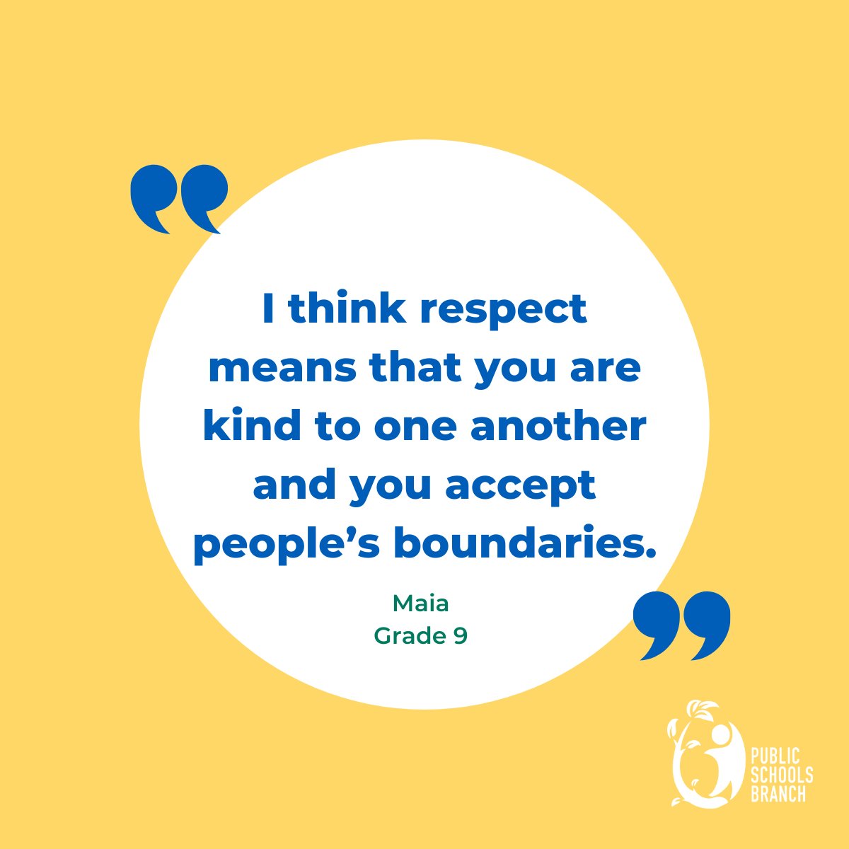 Respect One Another For School