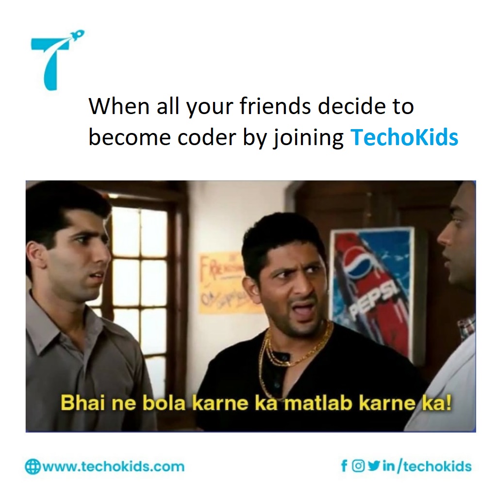 TechoKids on Twitter: "If Munna Bhai and Circuit were coders! 😂 Book A Free Demo on @TechoKids 👇 ...