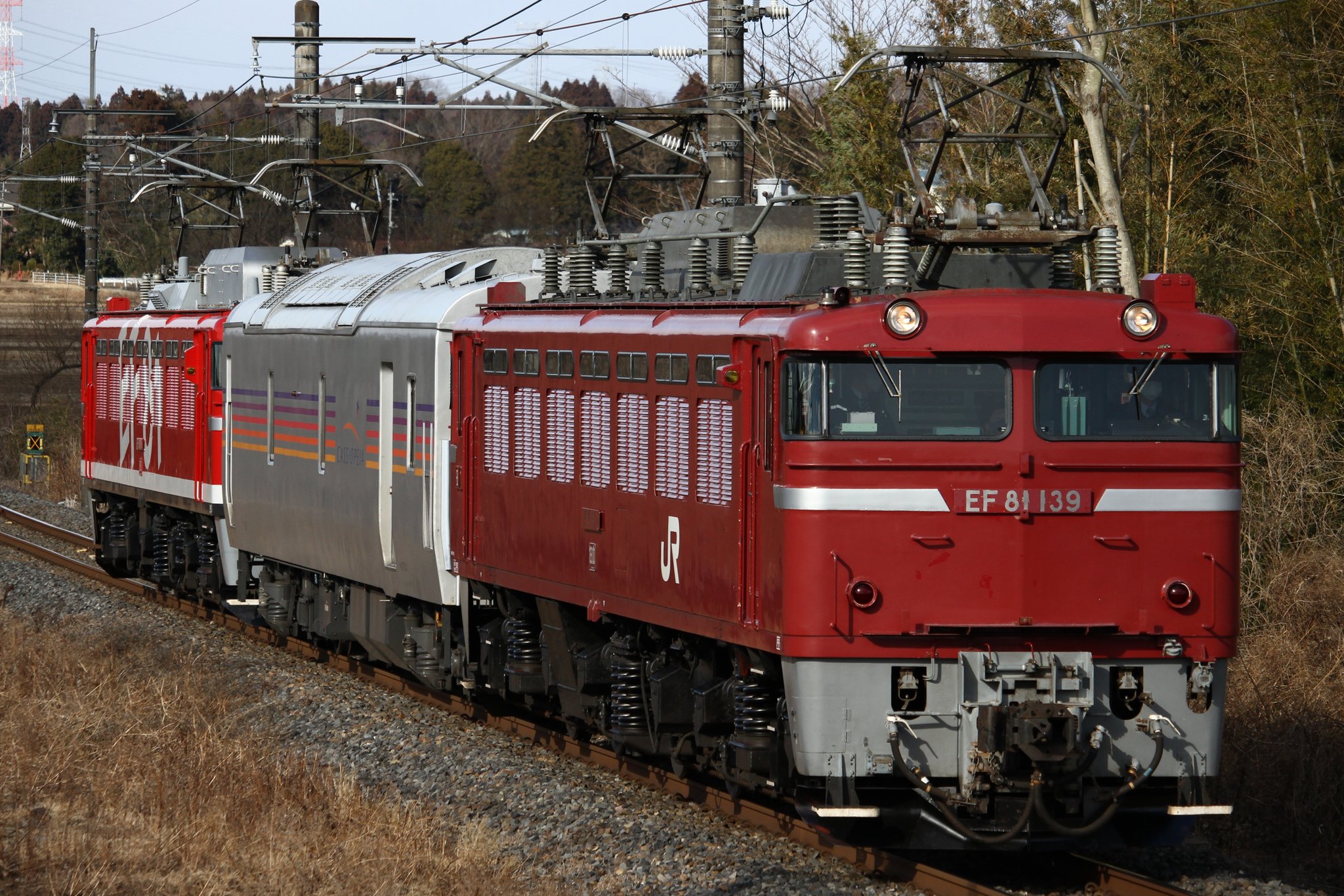 ブラックマスク on Twitter: "2021/02/18 試9532レ EF81 139+カヤ27-501+EF81 95 黒磯訓練 https://t.co/qUDxMKikMt ...