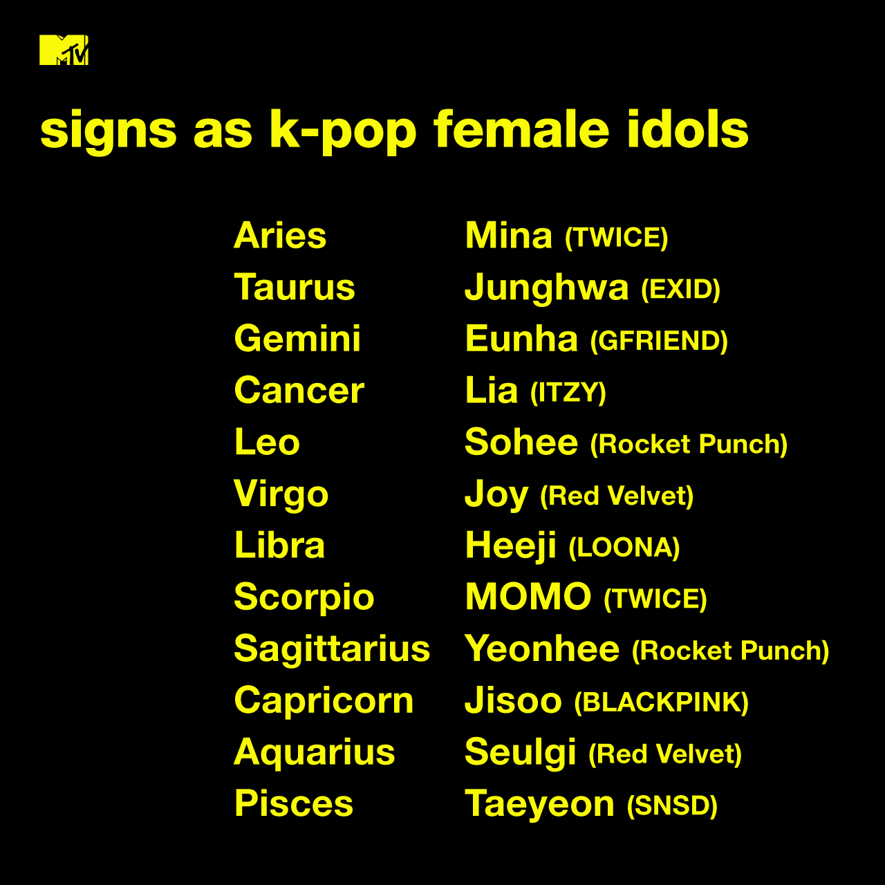 Kpop idols zodiac sign capricorn 60 photos - Youhoroscope.com