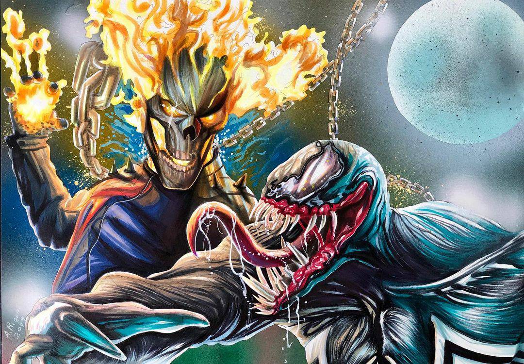 Ghost Rider Vs Venom