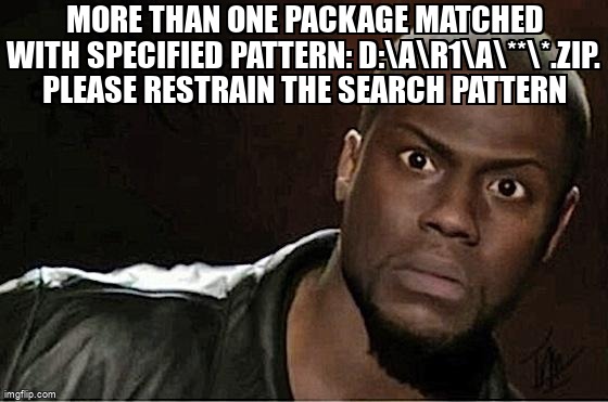 Meme Overflow On Twitter More Than One Package Matched With Specified Pattern D A R1 A