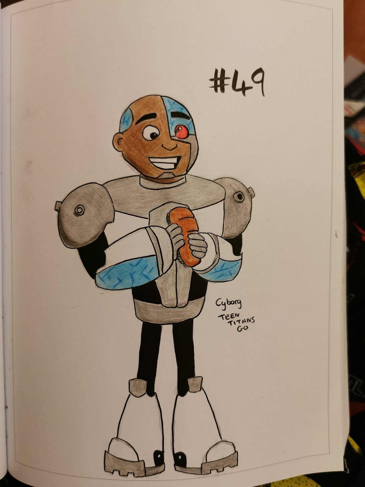 How To Draw Cyborg From Teen Titans Go