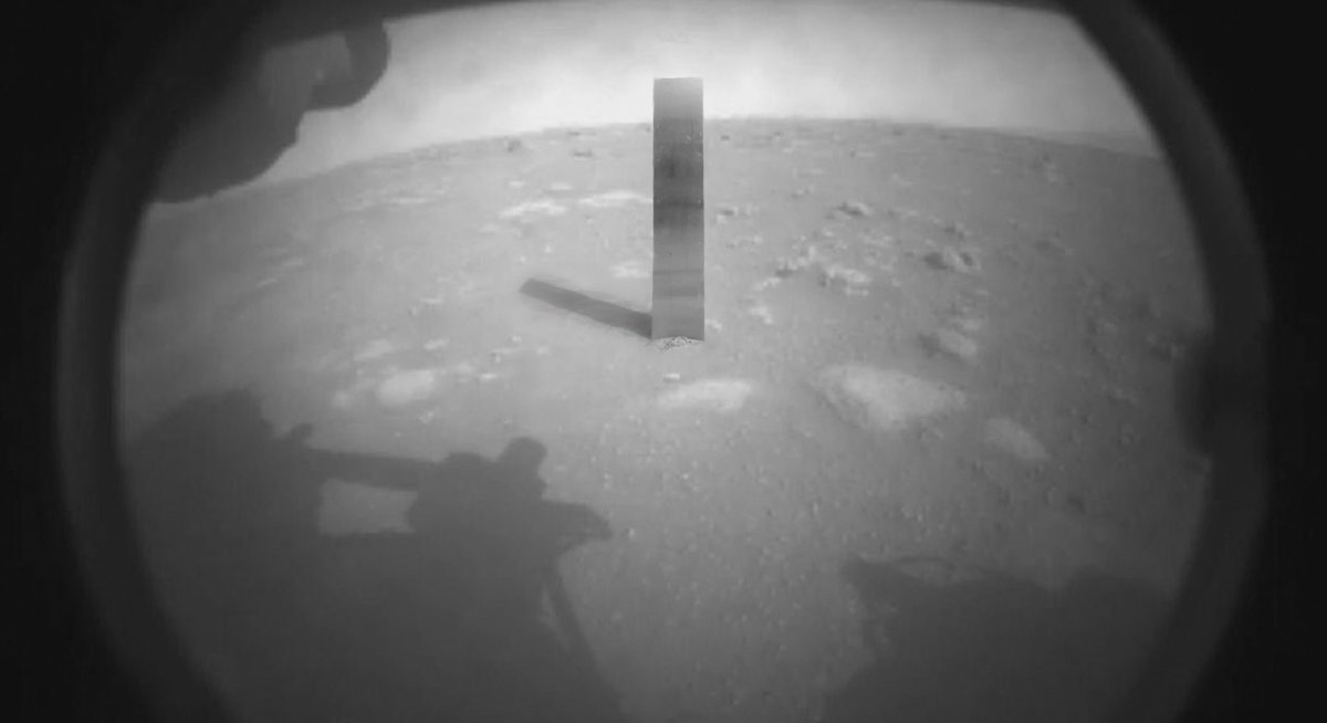 Monolith On Mars Moon