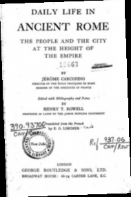 {Read/Download} Daily life in Acient Rome the people and the city at t ...