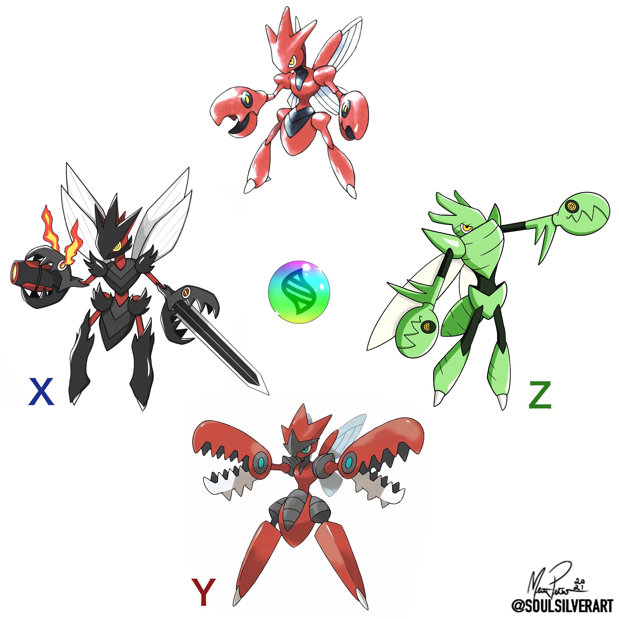 Scizor Mega Evolution Mega Scizor Z By SoulSilverArt On DeviantArt