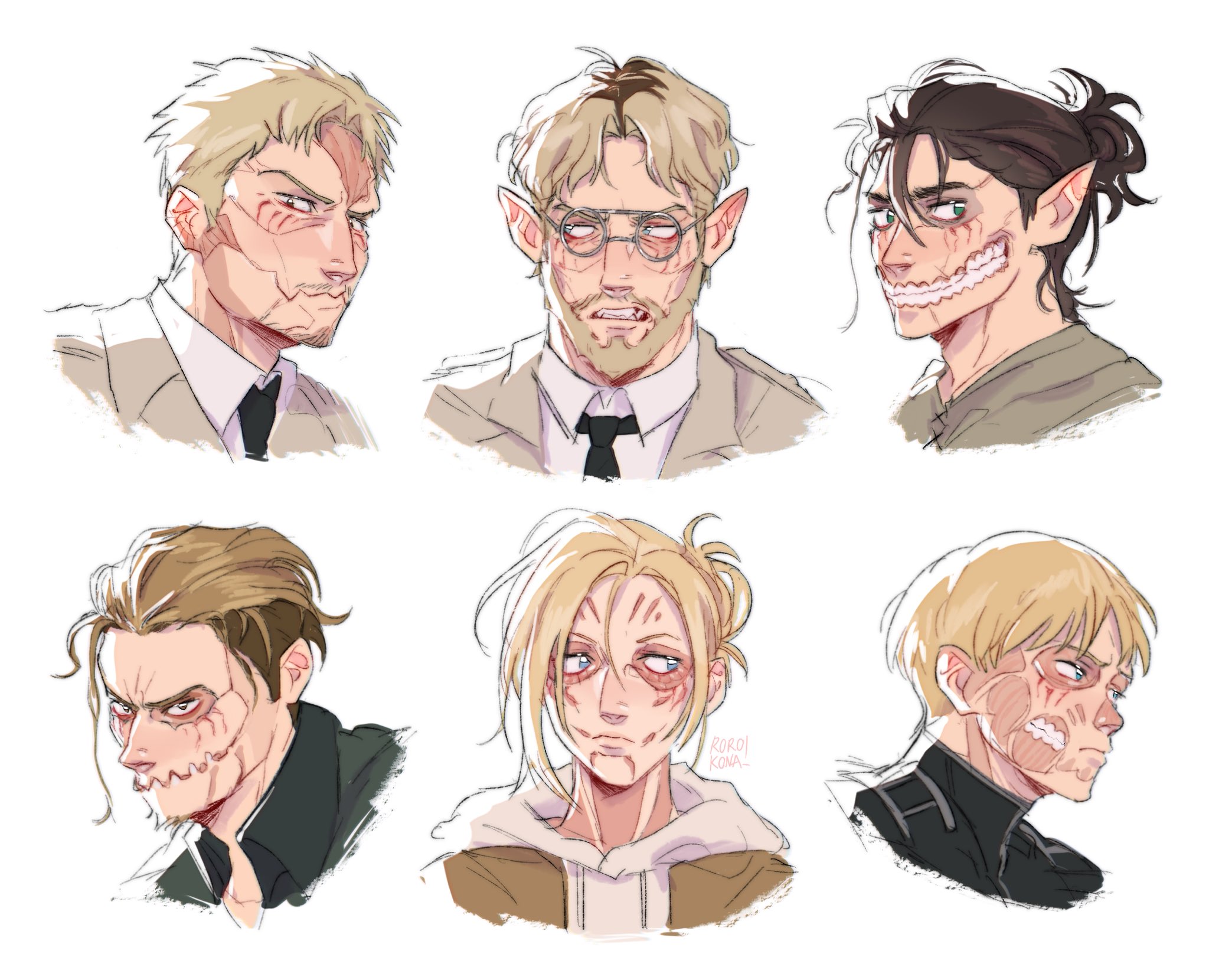 Attack On Titan All Titan Shifters