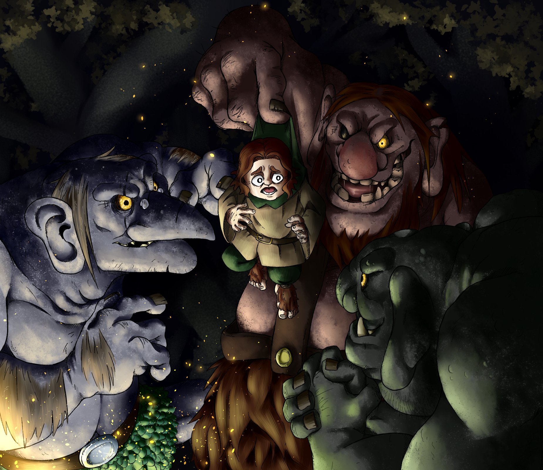 O Hobbit 1977 Trolls Lord Of The Rings: Saruman The Red And The