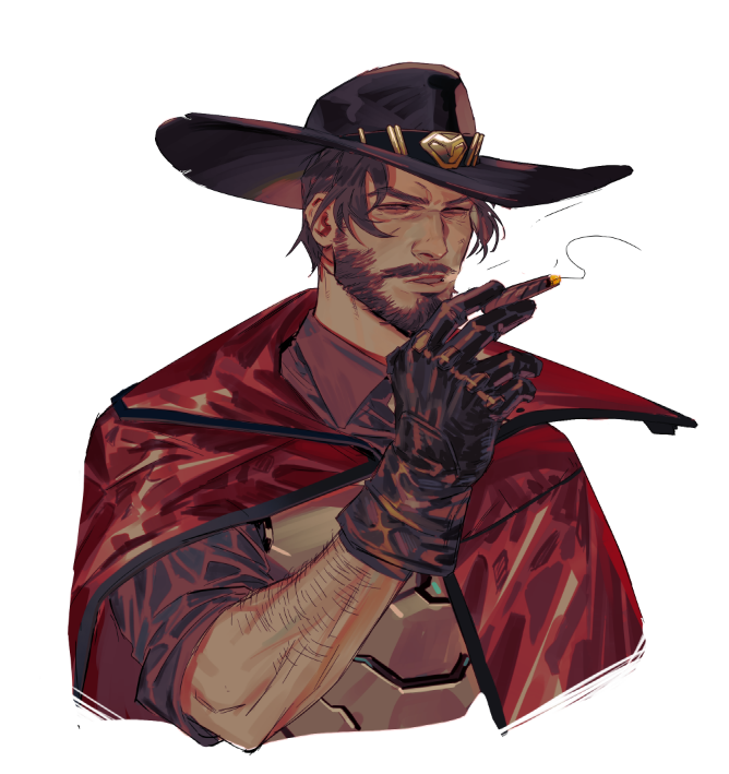 「i kinda like the ow2 mccree look tho 」|NeonPlasticTreeのイラスト