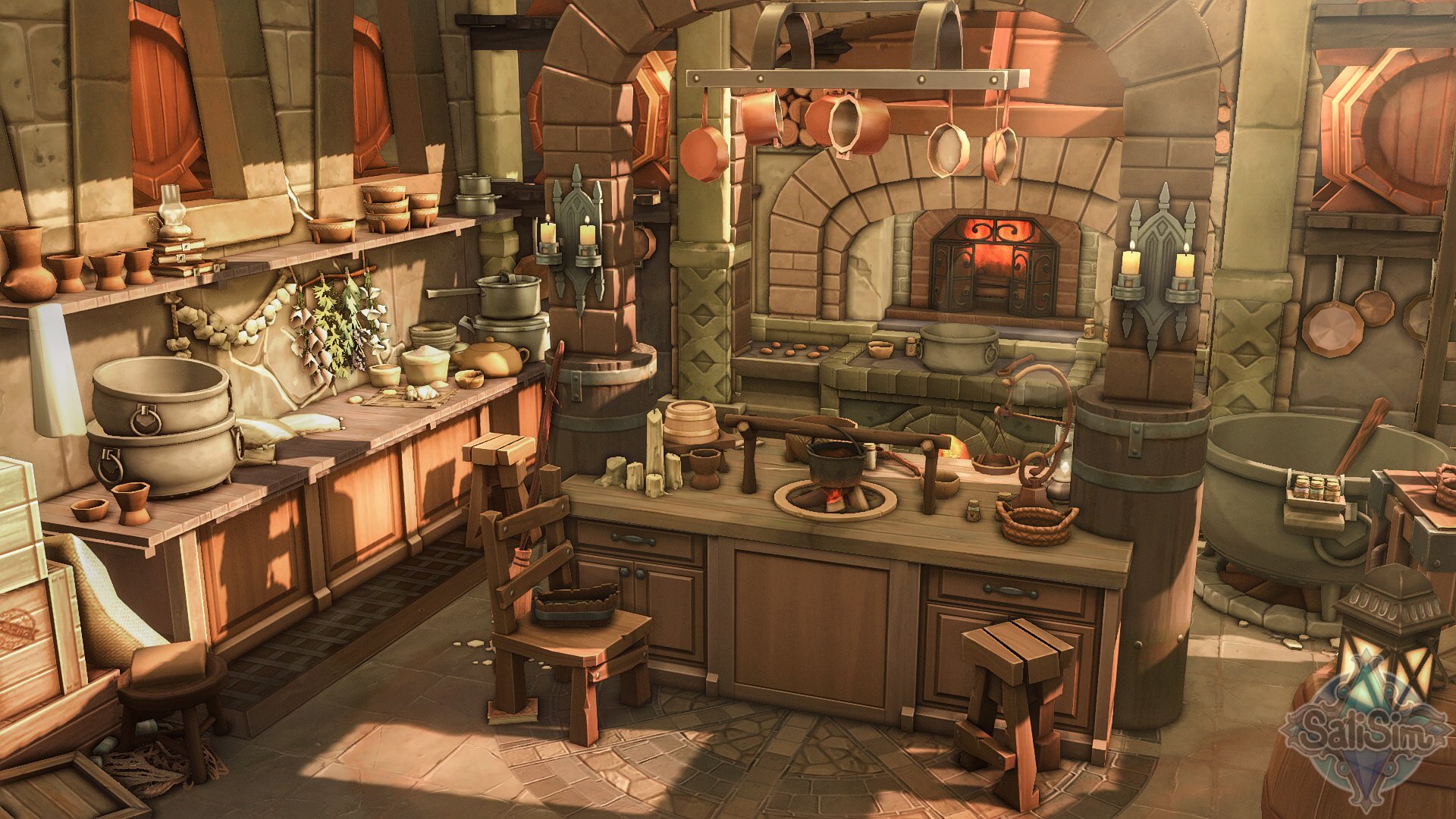 Medieval Kitchen Stove
