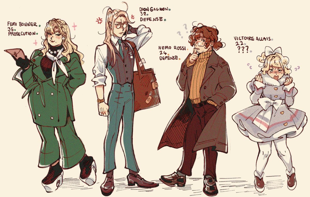 「ok heres som of the oc ace attorney au o」|raminald⁉️💤の漫画