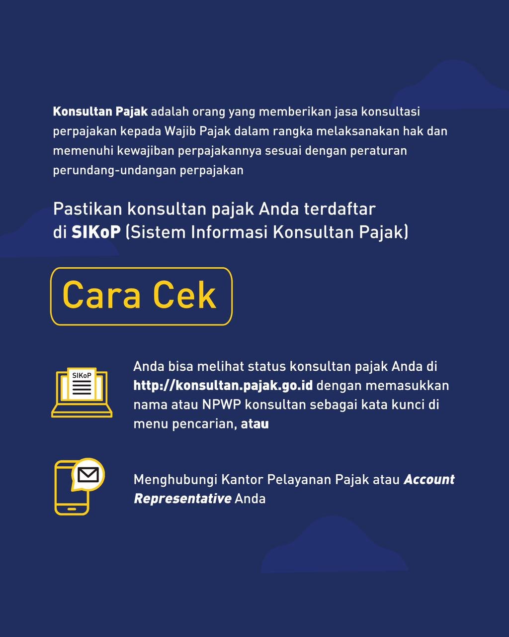 #PajakKitaUntukKita on Twitter: "Tata cara pengecekan konsultan pajak di aplikasi SIKoP bisa ...