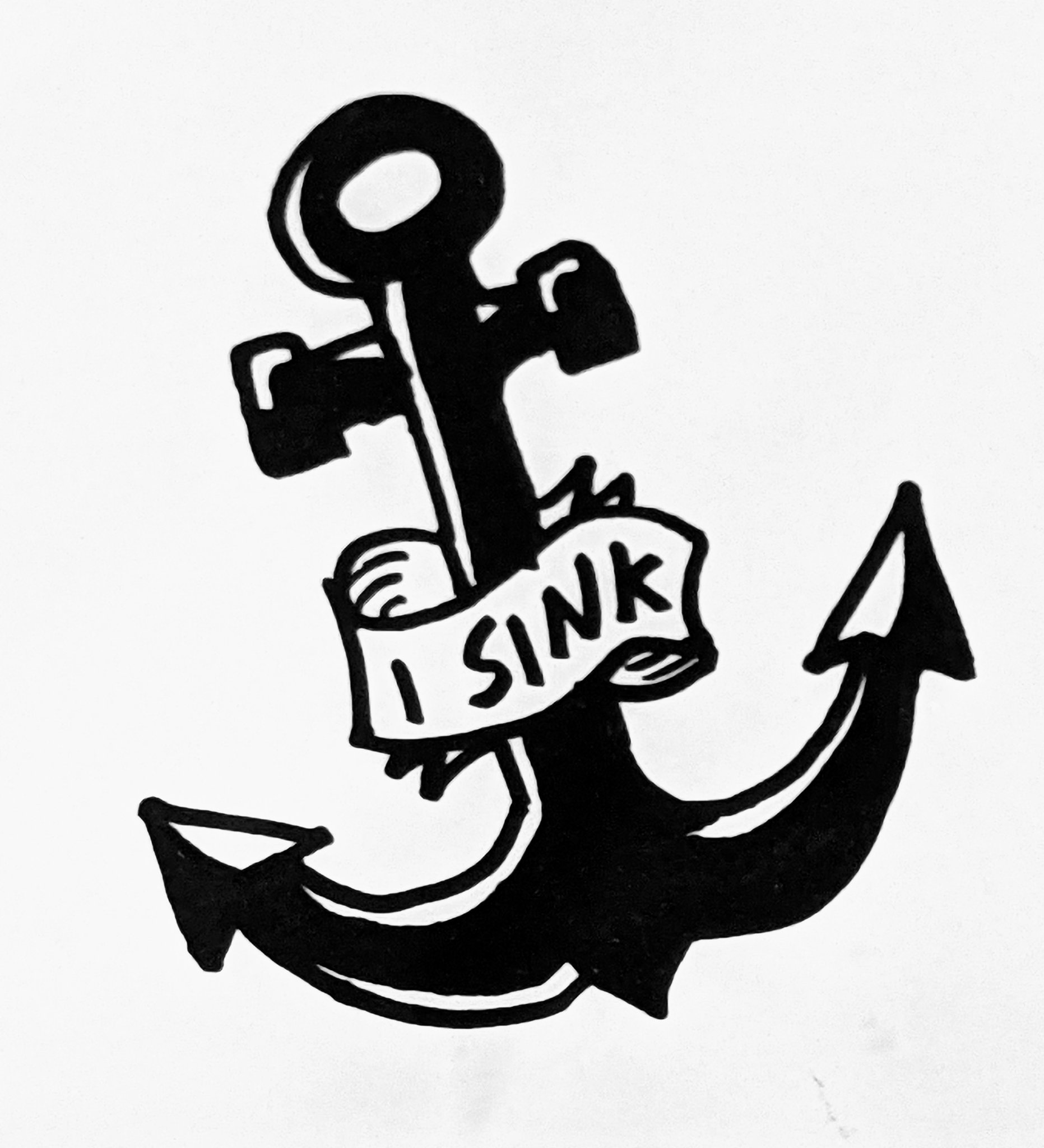Anchor Drawing I Refuse To Sink