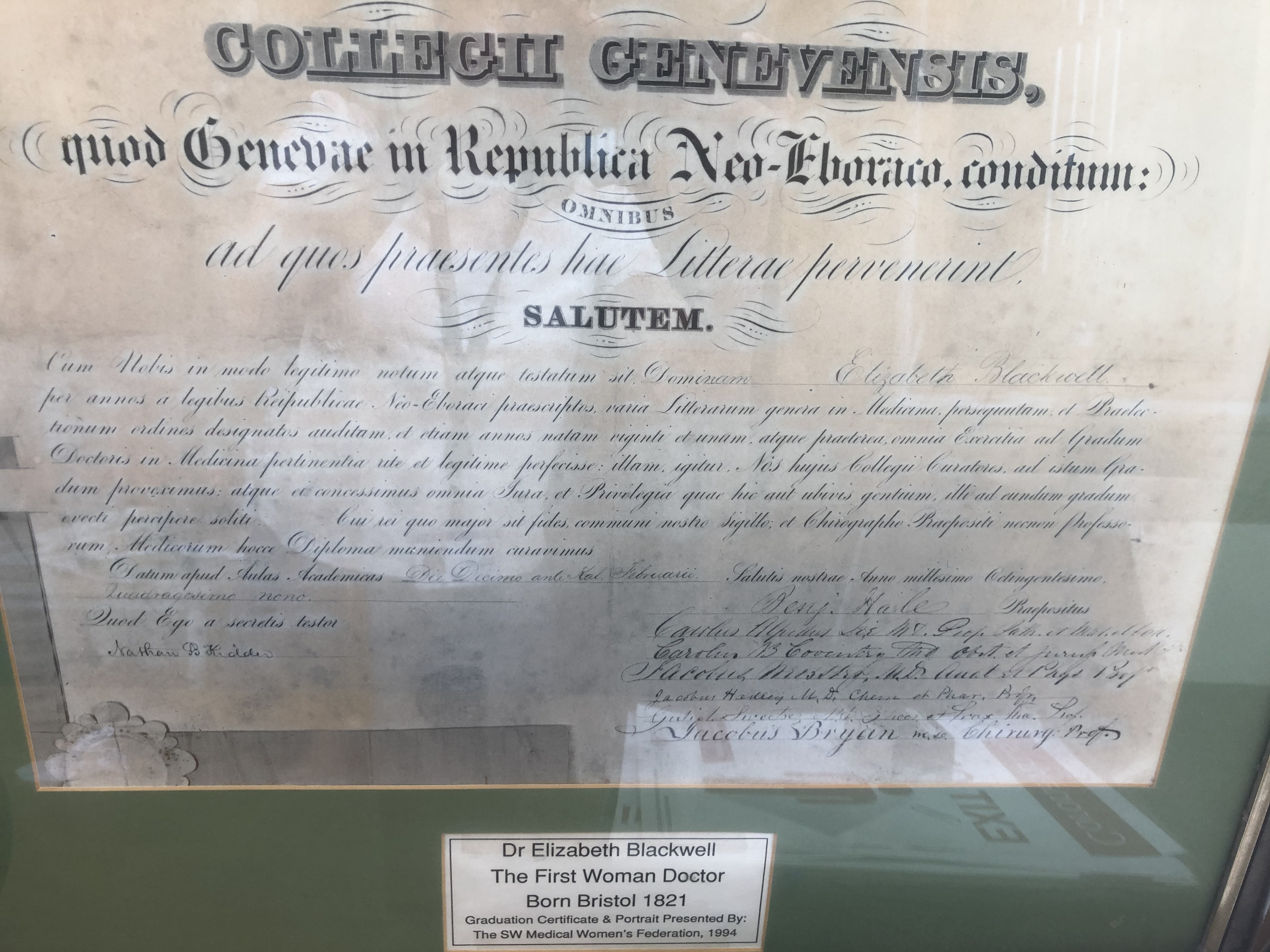 Elizabeth Blackwell Diploma