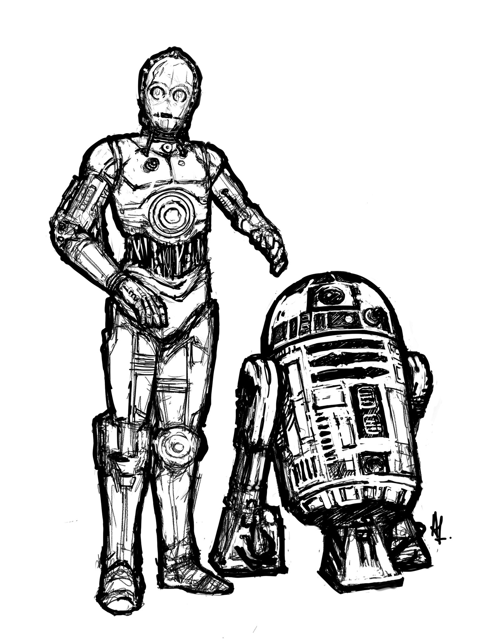 C3po Coloring Page