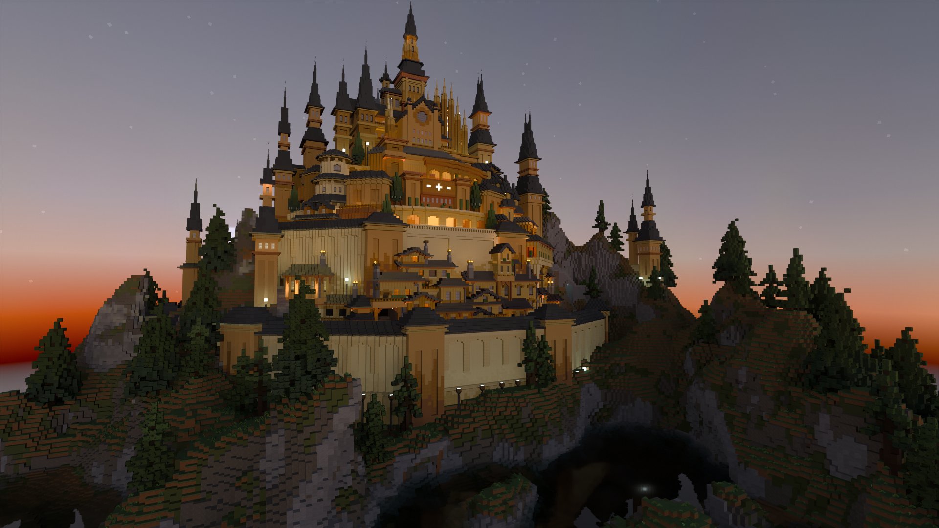Minecraft Gold Castle