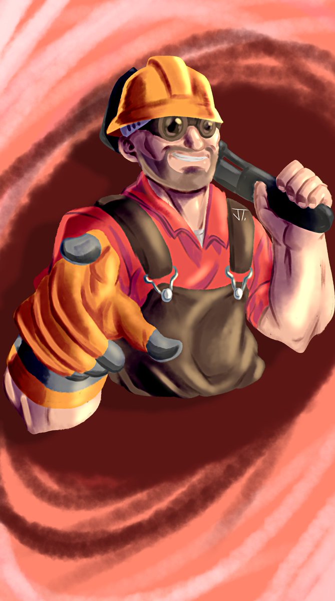 「The Engineer....is engi-here...! #TF2 #」|NormalOddGuyのイラスト