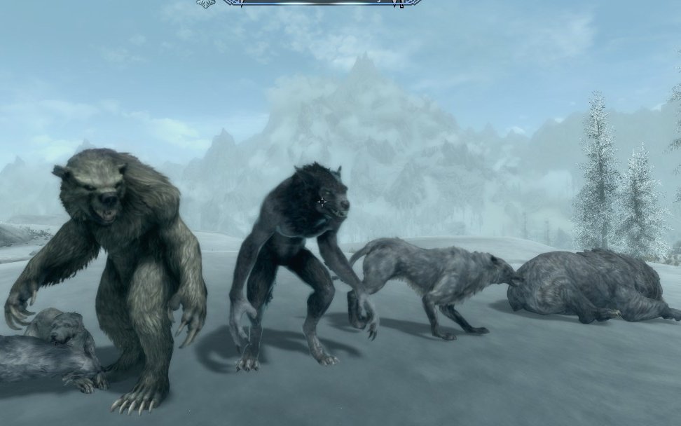 Werebear Vs Werewolf Skyrim