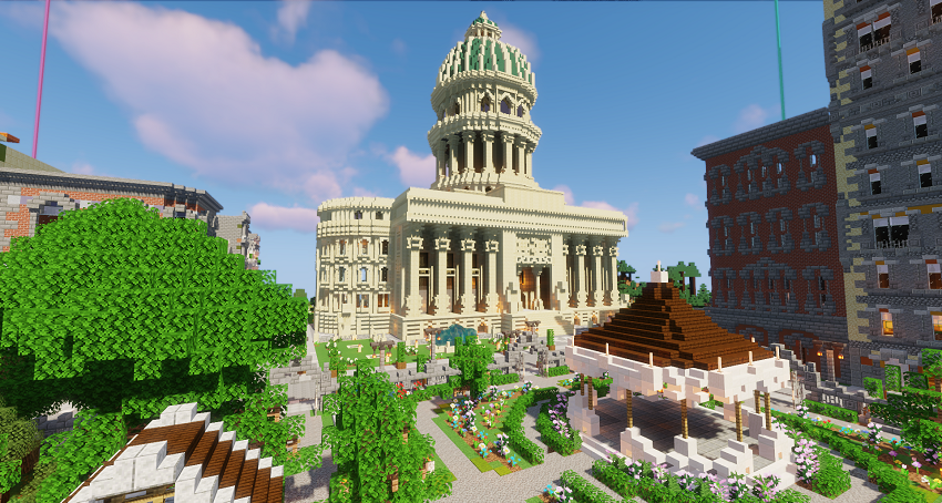Minecraft Sandstone City