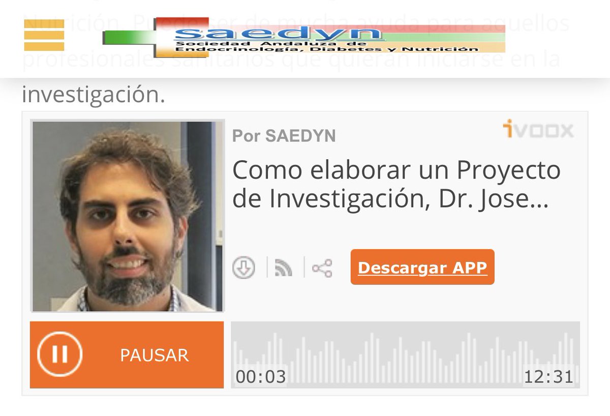 SAEDYN on Twitter: "Como elaborar un Proyecto de Investigación, Dr. Jose Carlos Fernández García ...