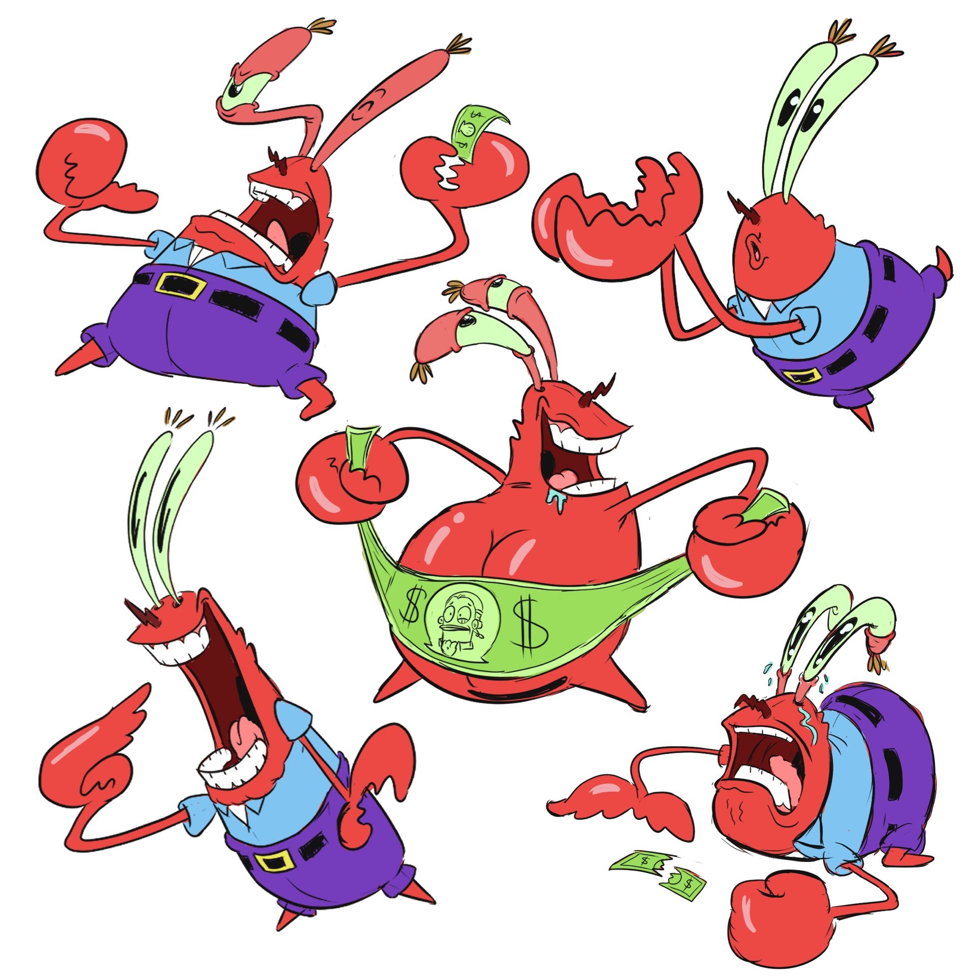 Mr Krabs Transparent