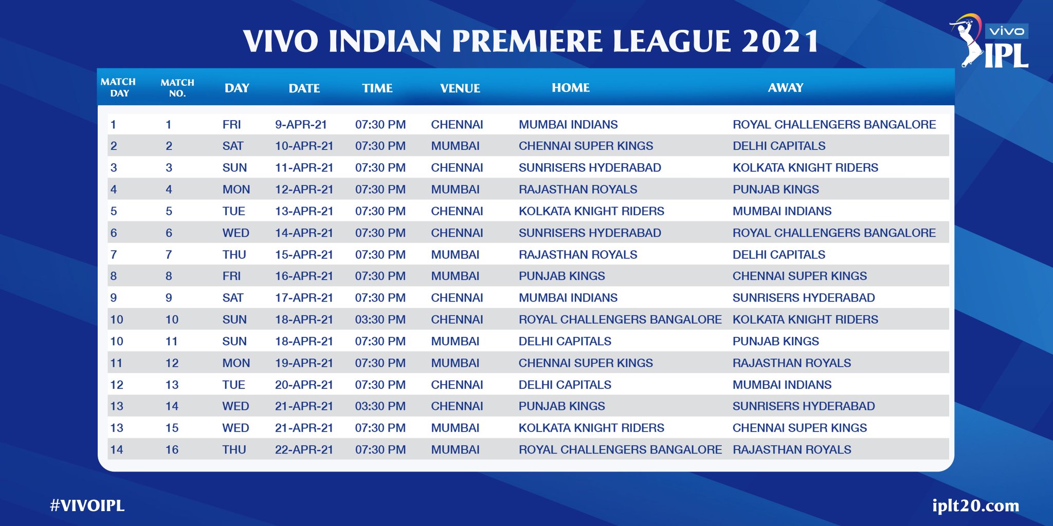 IPL 2024 Schedule Time Table Venues New Teams Globstime, 46% OFF