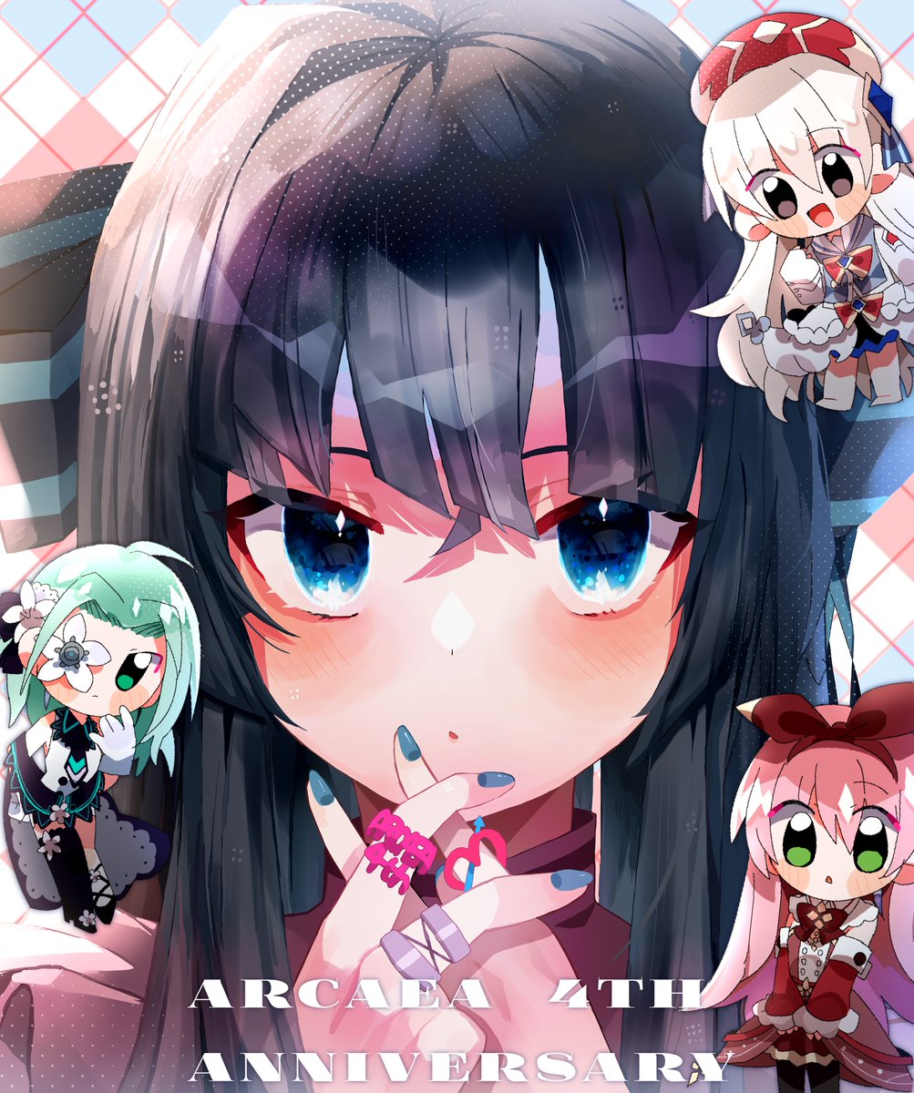 「#arcaea_art #arcaea 4周年おめでとう!4th annive」|長井りく🦋🥛のイラスト