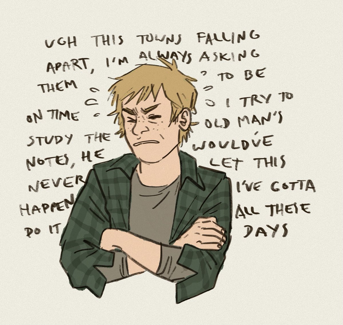 「jeeze, kids can you lighten up a little 」daveの漫画