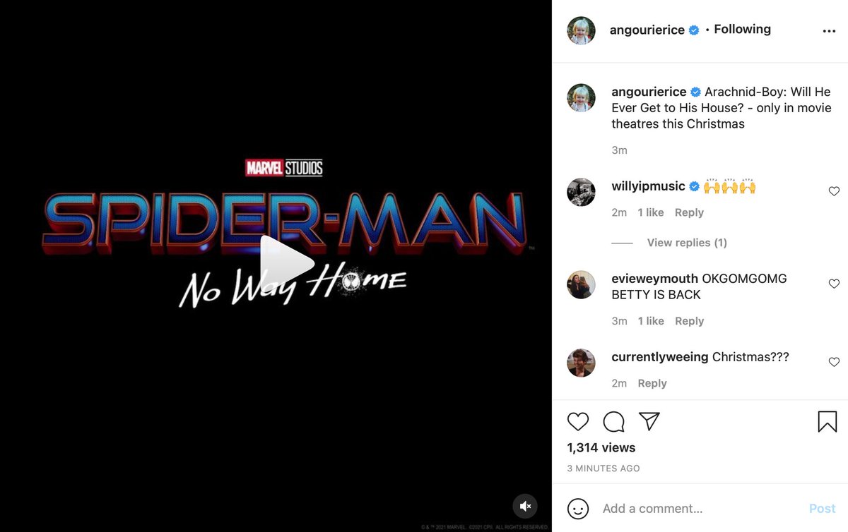 Angourie Rice (Betty Brant) confirms she’s in Spider-Man: No Way Home ...