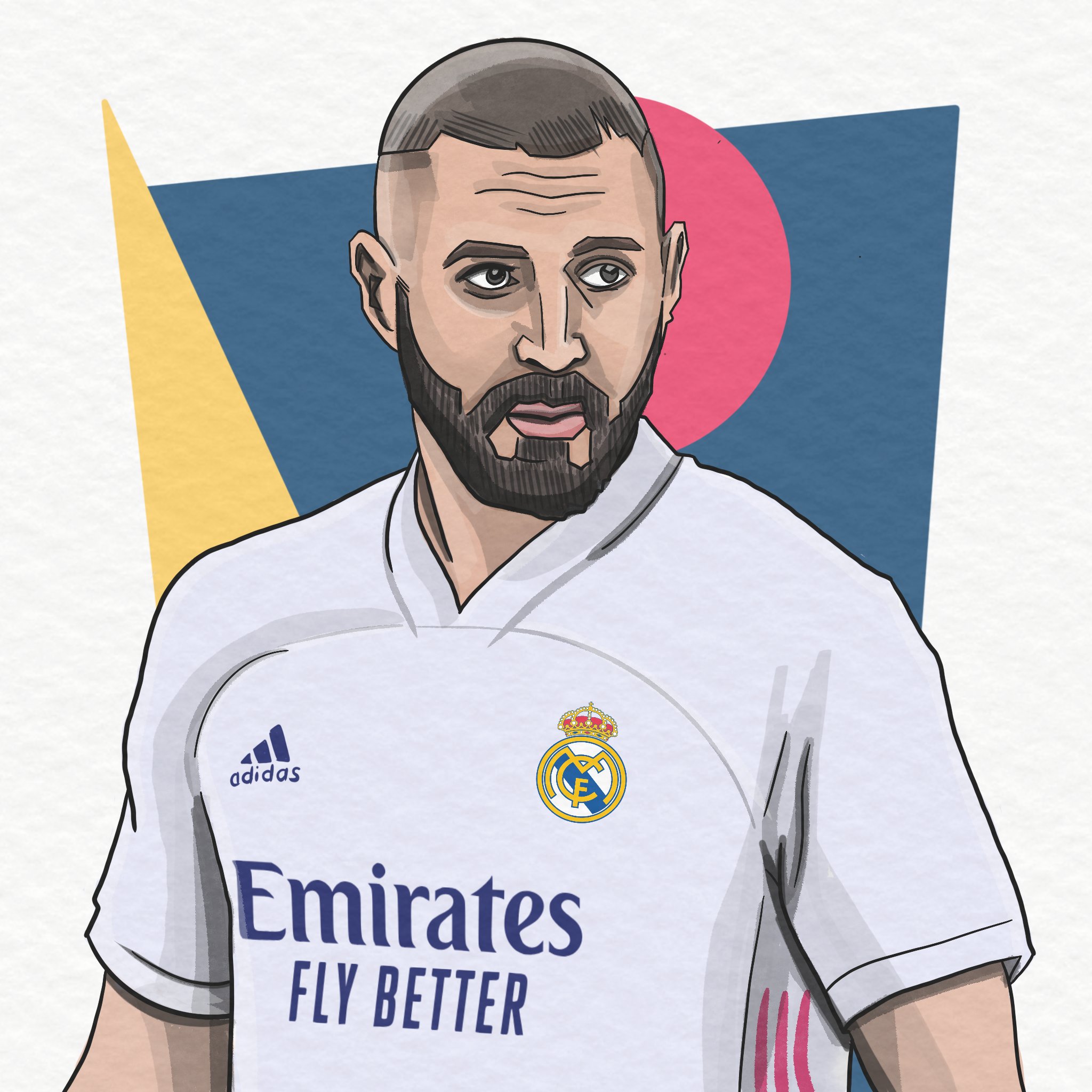Karim Benzema Cartoon