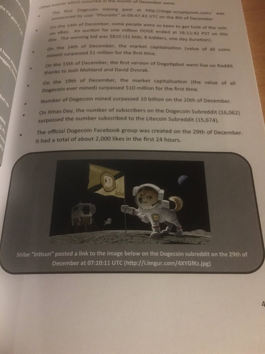 Dogecoin First Year History Paperback Book (December 2015) : r/dogecoin