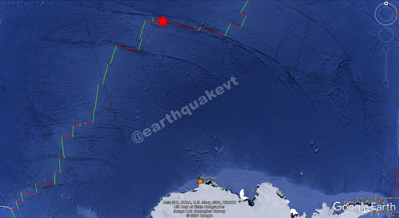 Pacific Antarctic Ridge Map
