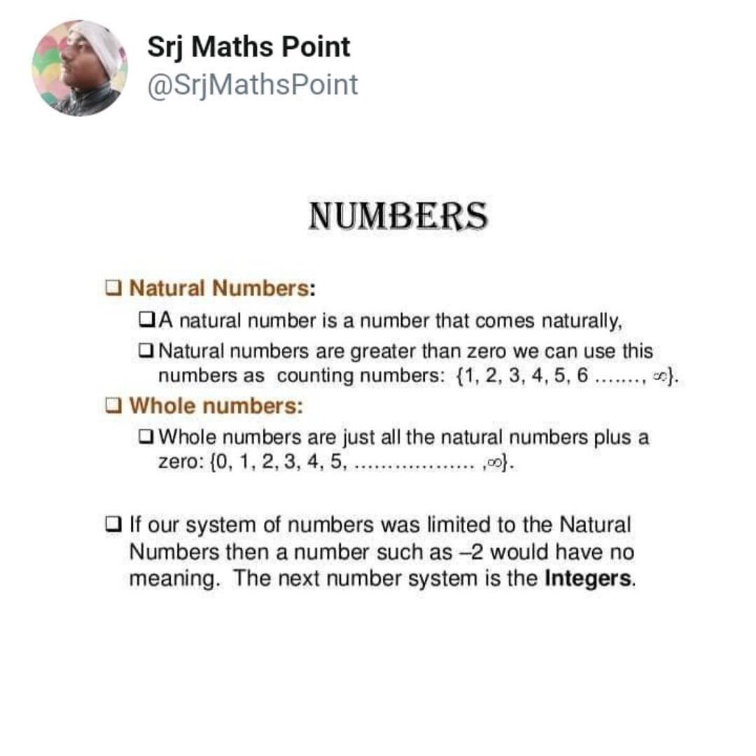 Natural Numbers Definition
