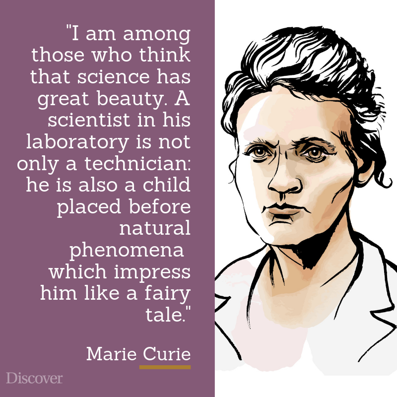 Marie Curie Science Quotes Marie Curie Quote: “It Was Like A New