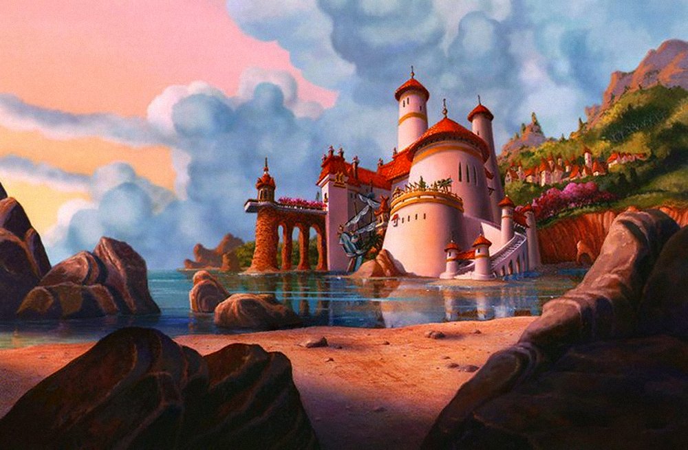 Little Mermaid Castle Wallpaper