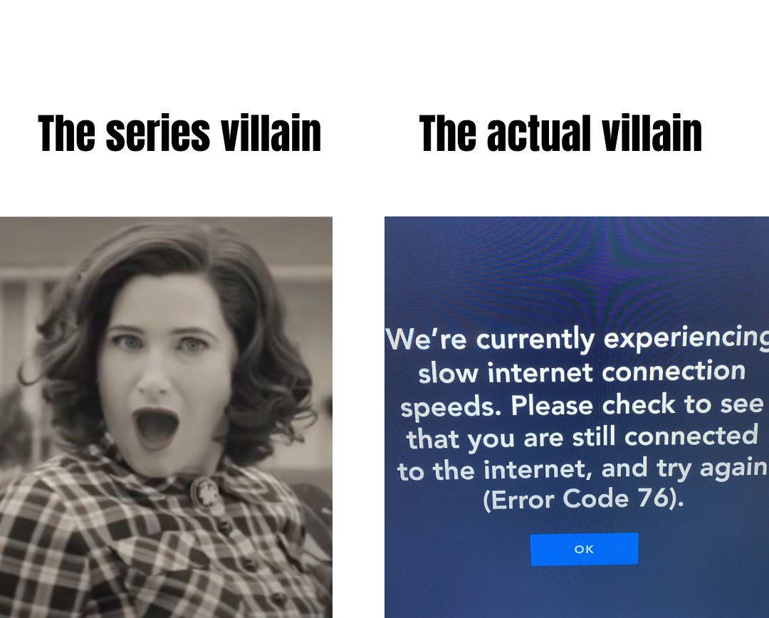 Scener on Twitter: "Error code 76 is the true enemy! #newwandavision #WandaVision #DisneyPlus…