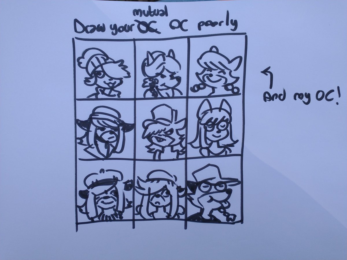 「All drawn poorly! @Kagekitsoon @Glislock @bakertoons @Ledoom」Fox Popvliの漫画