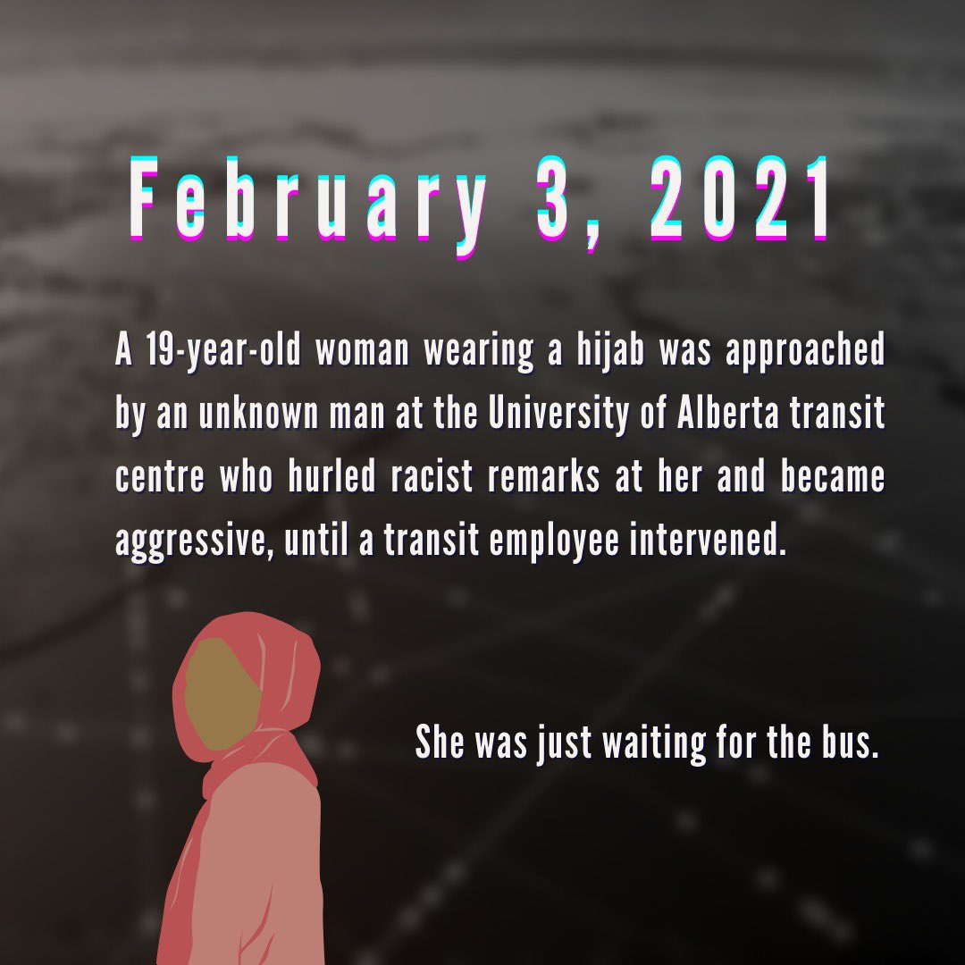 NCCM on Twitter: "Feb 3: A 19-year-old woman wearing a hijab was approached by an unknown man at ...