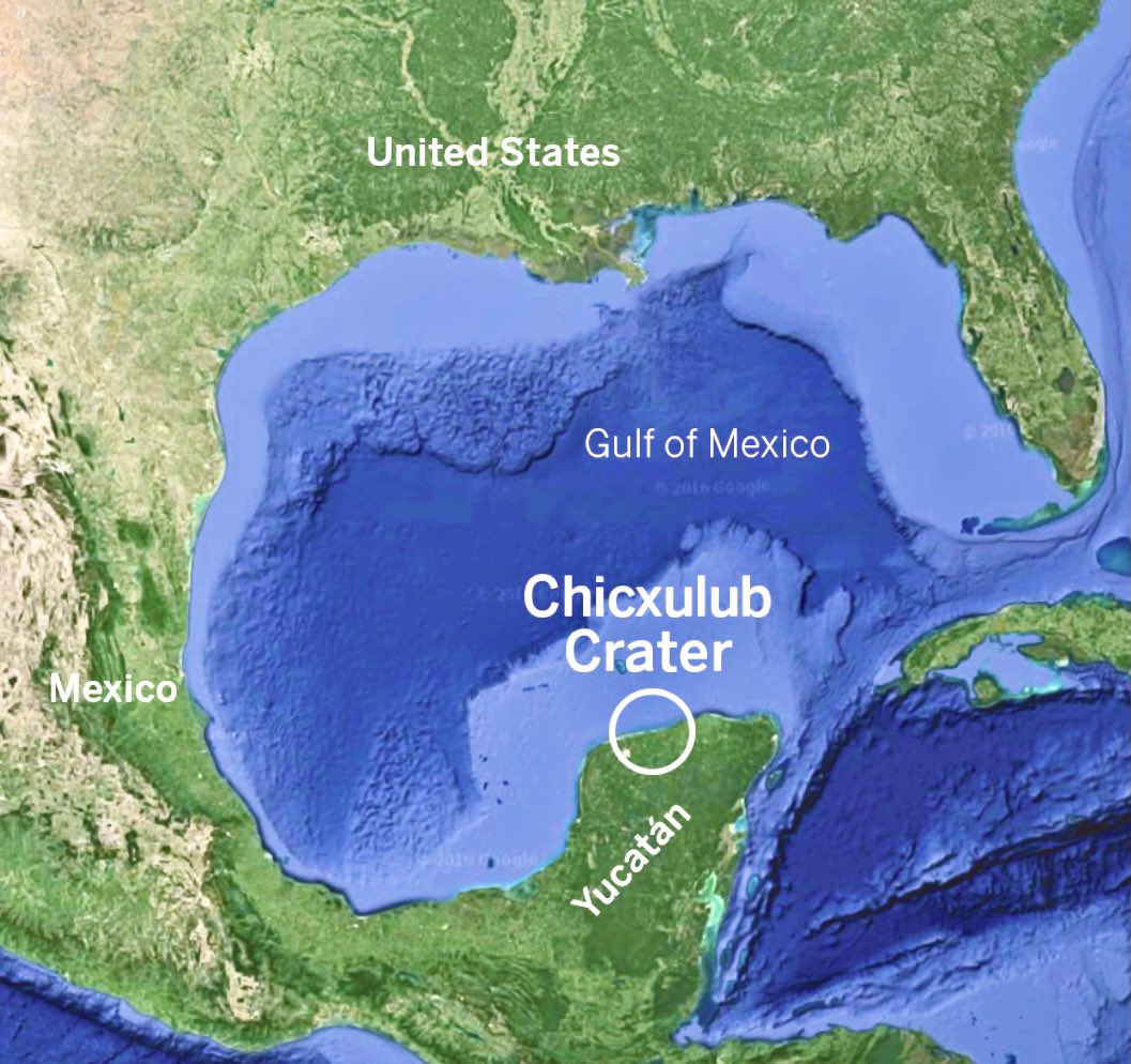 Gulf Of Mexico Meteor Crater