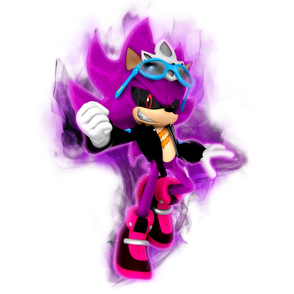 「Super Scourge is purple unlike the stand」|Semi Frequent Sonic Factsのイラスト