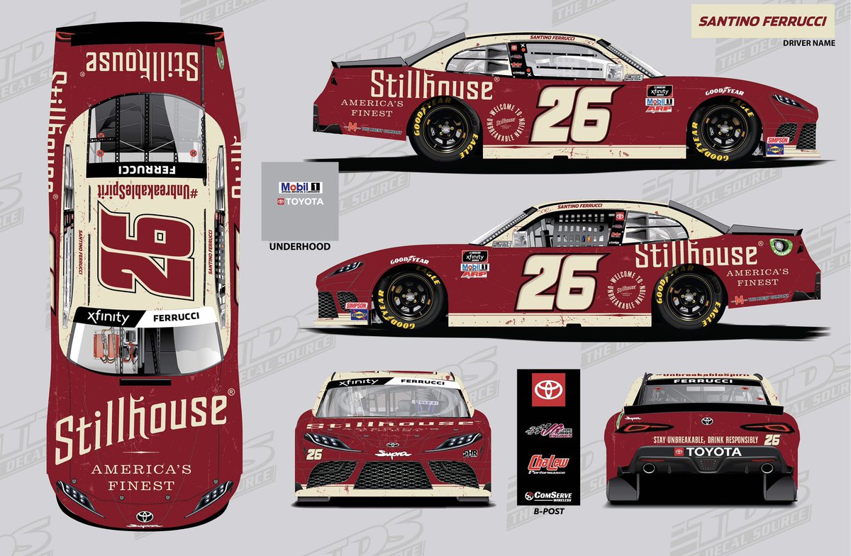 [Sam Hunt Racing] Santino Ferrucci's #26 Stillhouse car : r/NASCAR