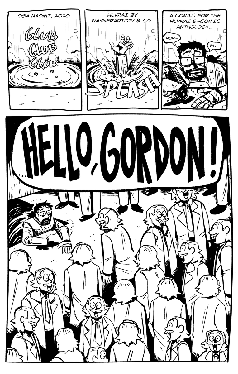HELLO, GORDON! my comic for the HLVRAI E-Comic Anthology is finally out ...